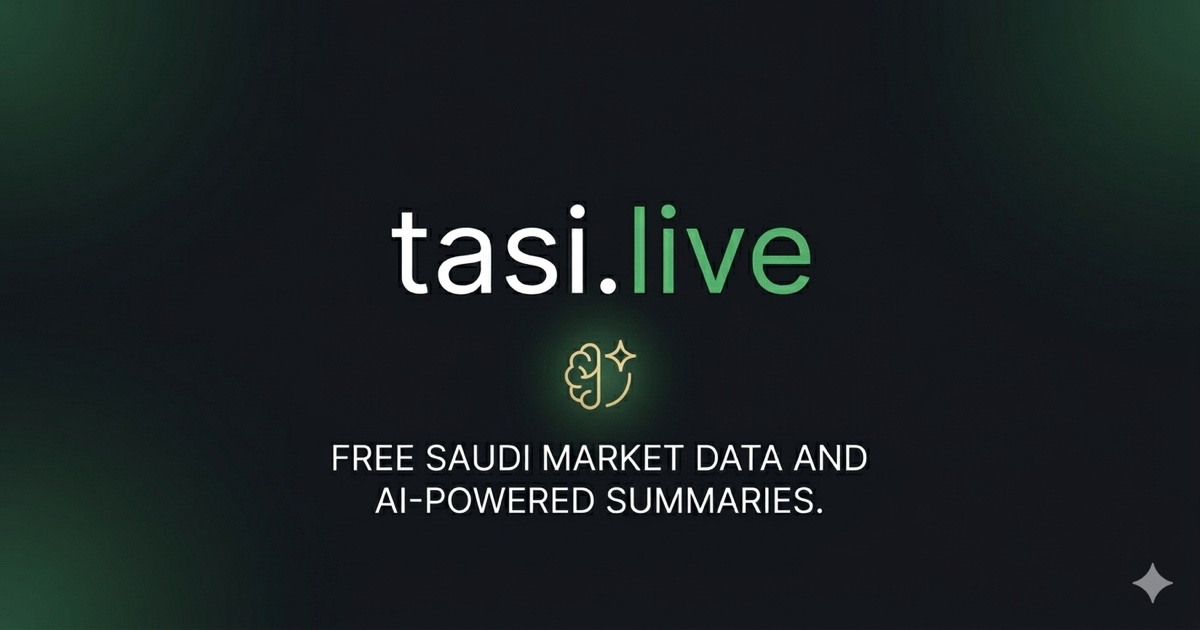 Tasi.Live - Saudi Stock Market Data